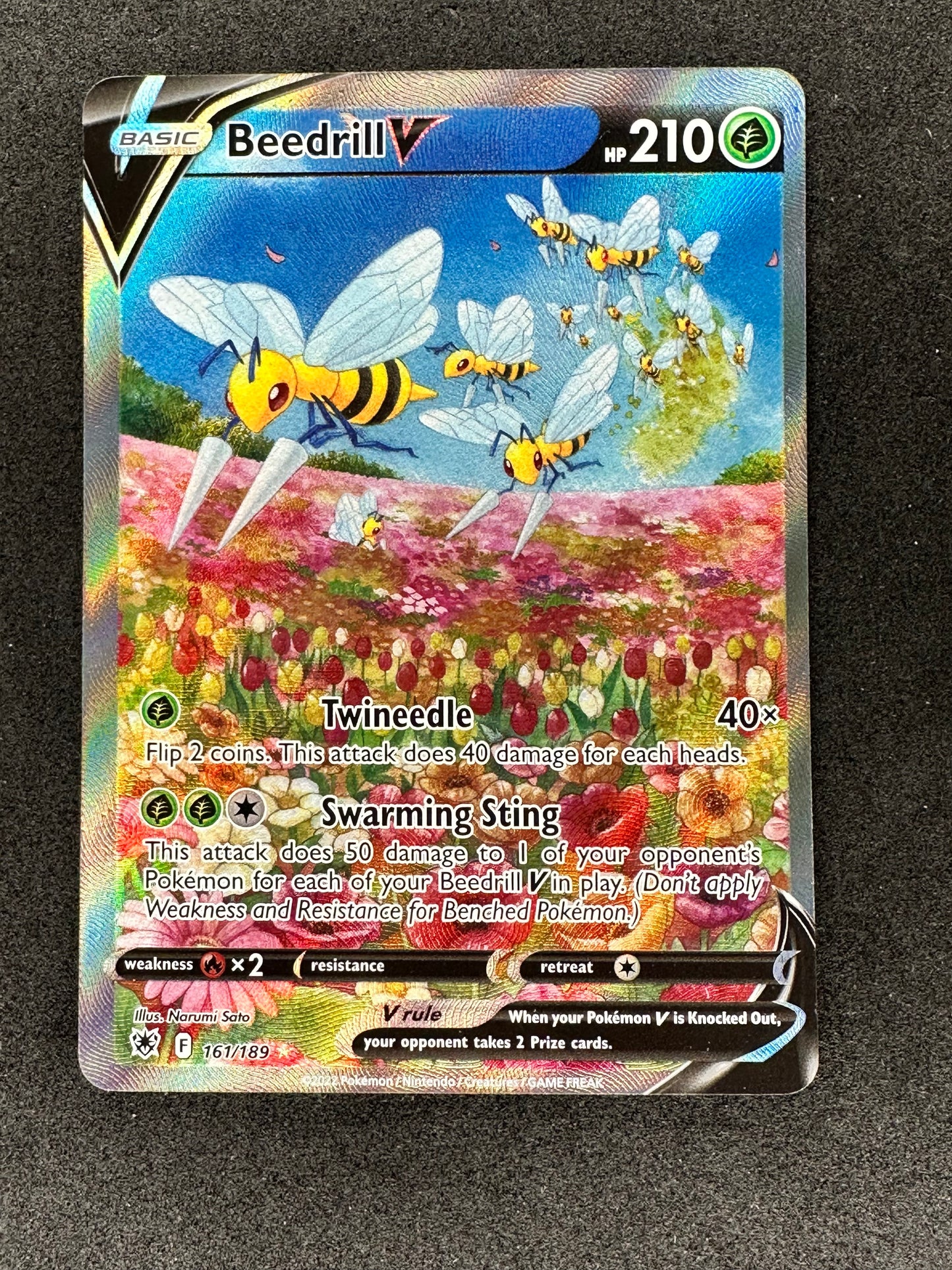 2022 Pokemon Astral Radiance 161/189 Beedrill V Alternate Art – Mint ...