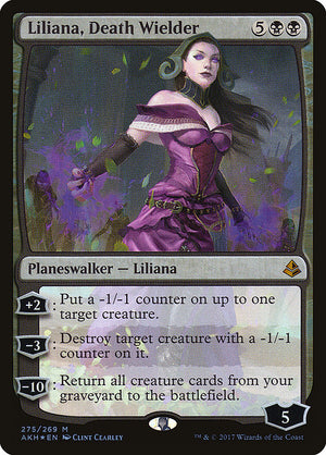 2017 MTG Magic Amonkhet 275/269 Liliana, Death Wielder FOIL
