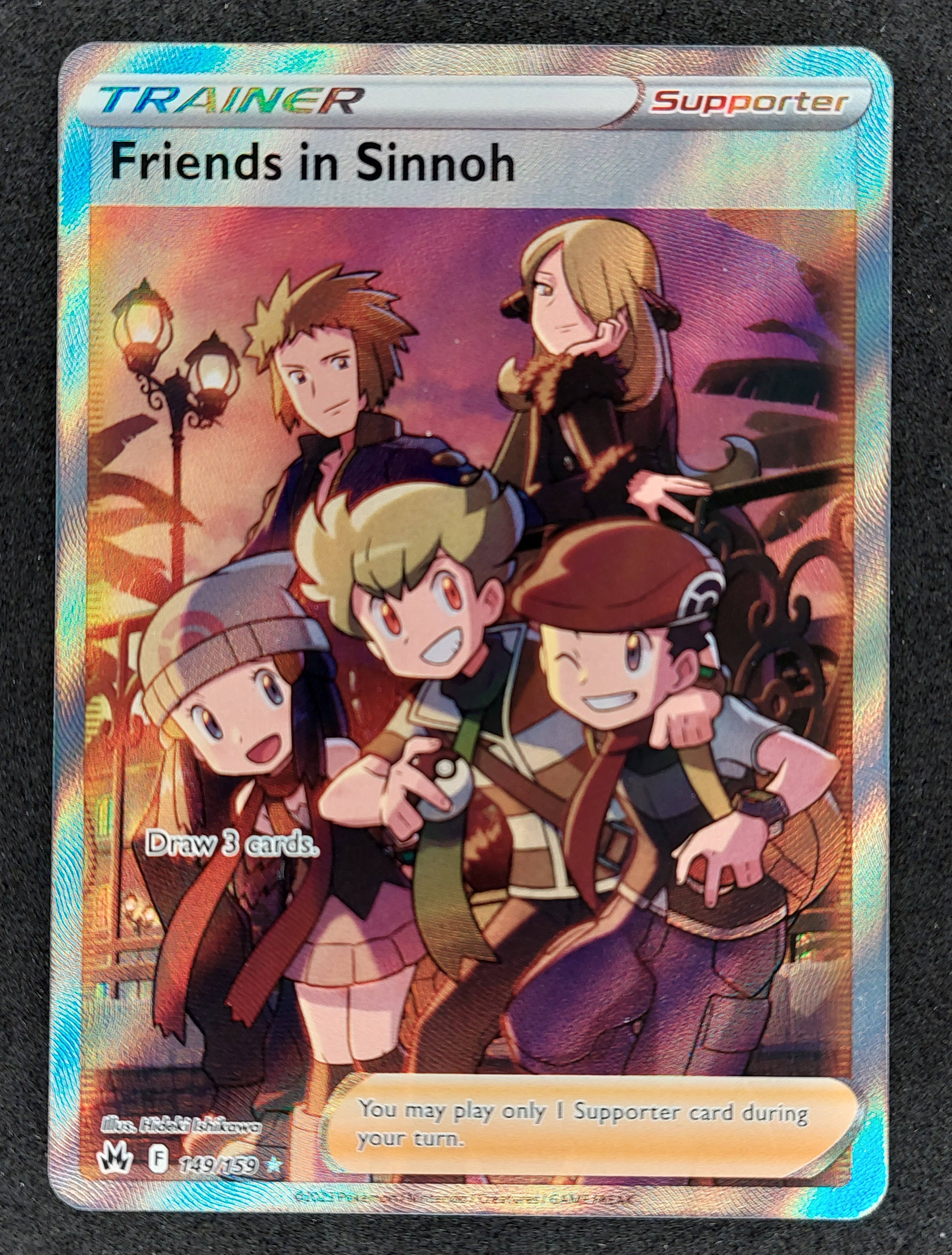 Pokemon Crown Zenith Trainer Friends In Sinnoh Full Art 149/159